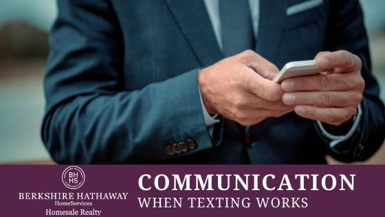 Client Communication: When Texting is Effective